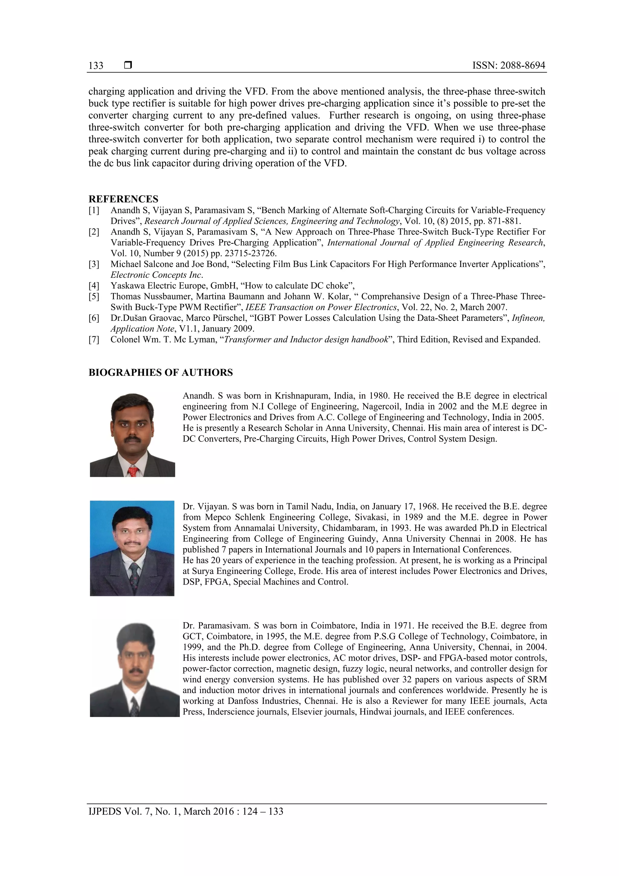 Design of Three-Phase Three-Switch Buck-Type Rectifier for Pre-Charging ...