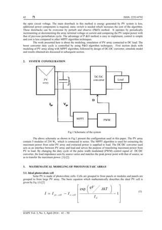 Modeling Simulation and Design of Photovoltaic Array with MPPT Control Techniques | PDF