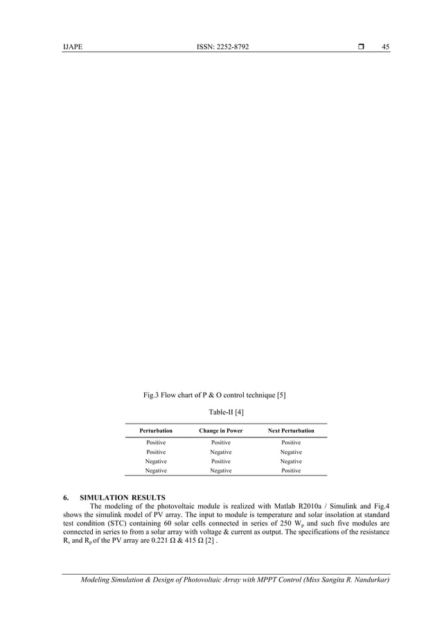 Modeling Simulation and Design of Photovoltaic Array with MPPT Control Techniques | PDF