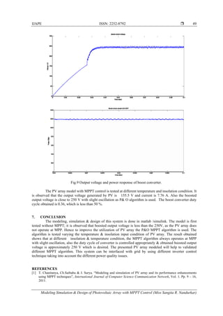 Modeling Simulation and Design of Photovoltaic Array with MPPT Control Techniques | PDF