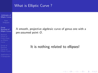Elliptic Curve Cryptography: Arithmetic behind | PPT