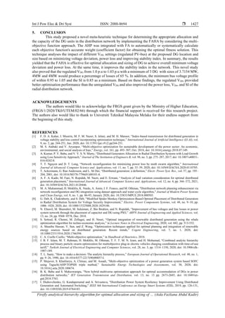 Firefly analytical hierarchy algorithm for optimal allocation and sizing of DG in distribution ...