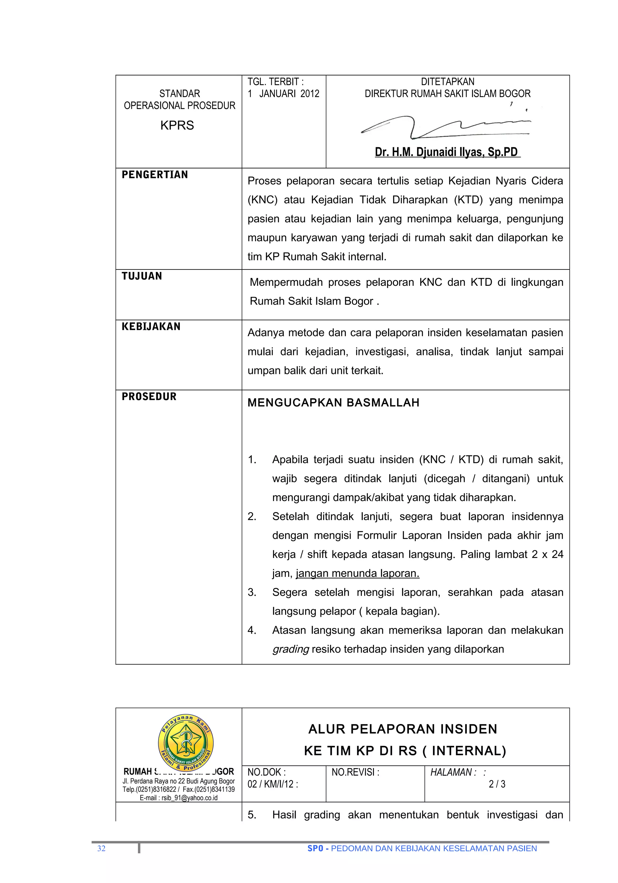132188769 pedoman-dan-kebijakan-keselamatan-pasien-rumah-sakit-islam ...