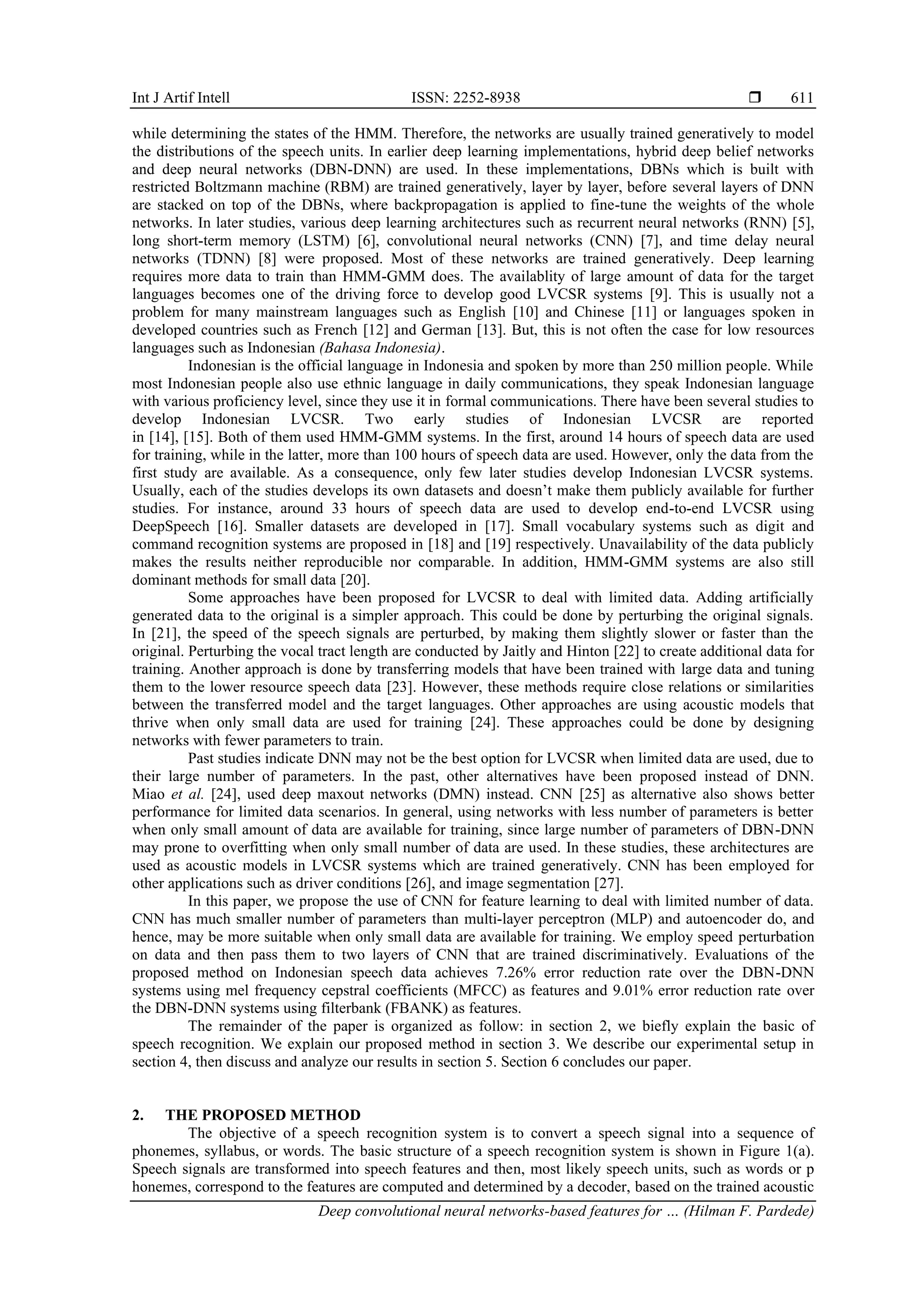 Deep convolutional neural networks-based features for Indonesian large ...