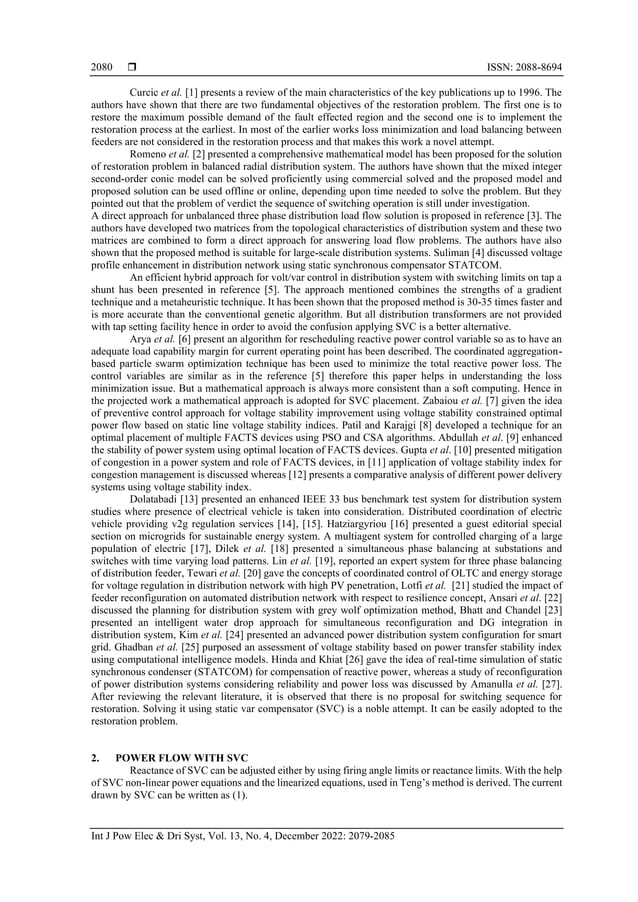 Restoration of a new age power distribution system | PDF