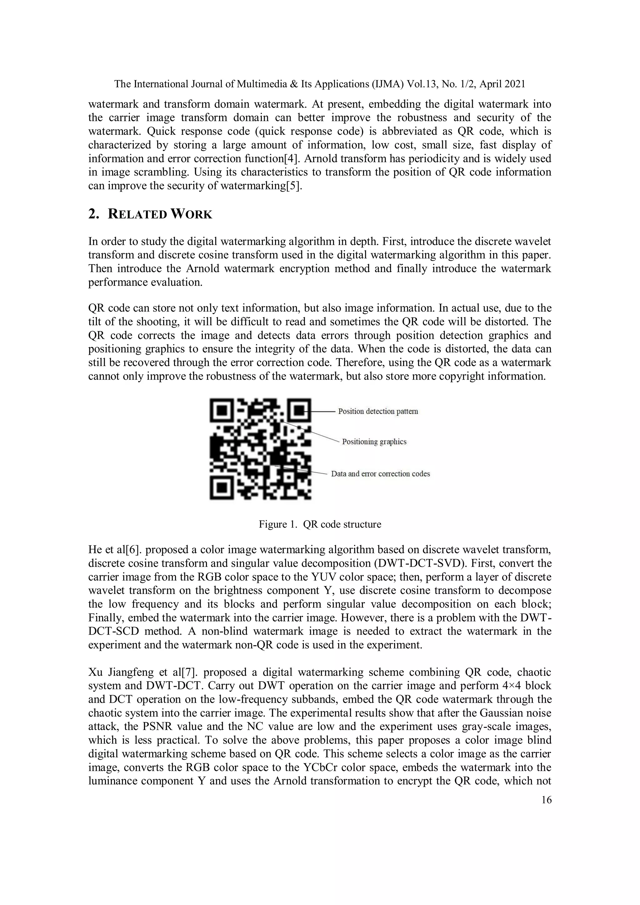 BLIND EXTRACTION OF DIGITAL WATERMARKING ALGORITHM FOR COLOR IMAGES | PDF