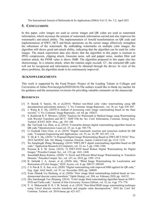 BLIND EXTRACTION OF DIGITAL WATERMARKING ALGORITHM FOR COLOR IMAGES | PDF