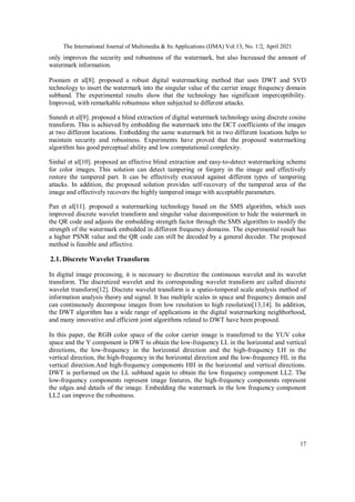 BLIND EXTRACTION OF DIGITAL WATERMARKING ALGORITHM FOR COLOR IMAGES | PDF