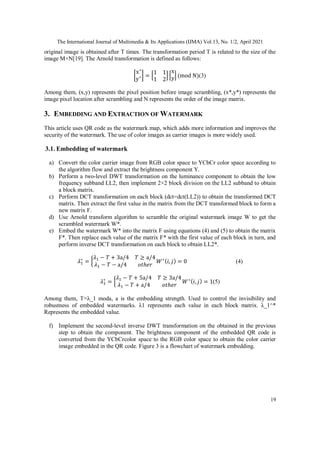 BLIND EXTRACTION OF DIGITAL WATERMARKING ALGORITHM FOR COLOR IMAGES | PDF