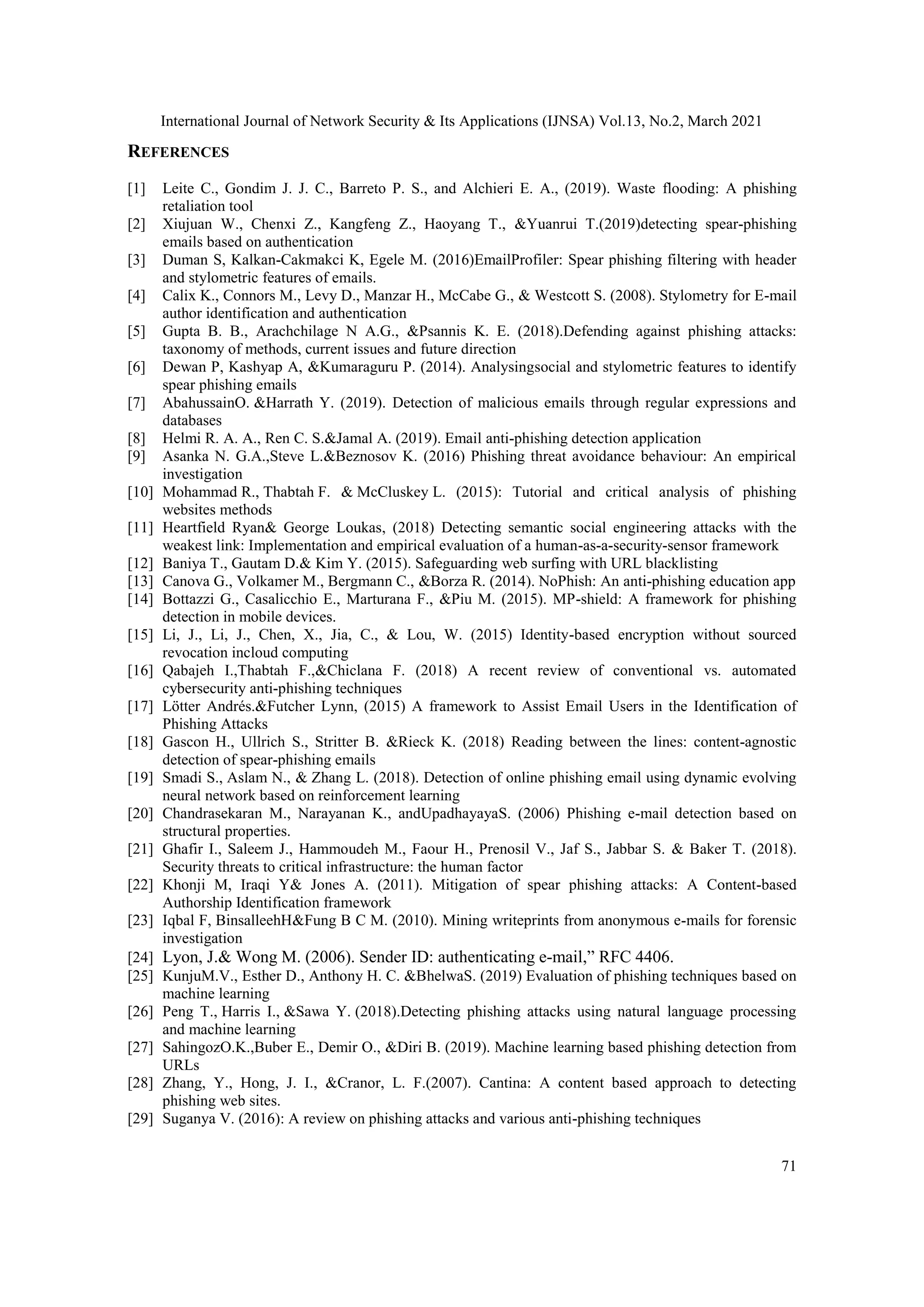 PHISHING MITIGATION TECHNIQUES: A LITERATURE SURVEY | PDF