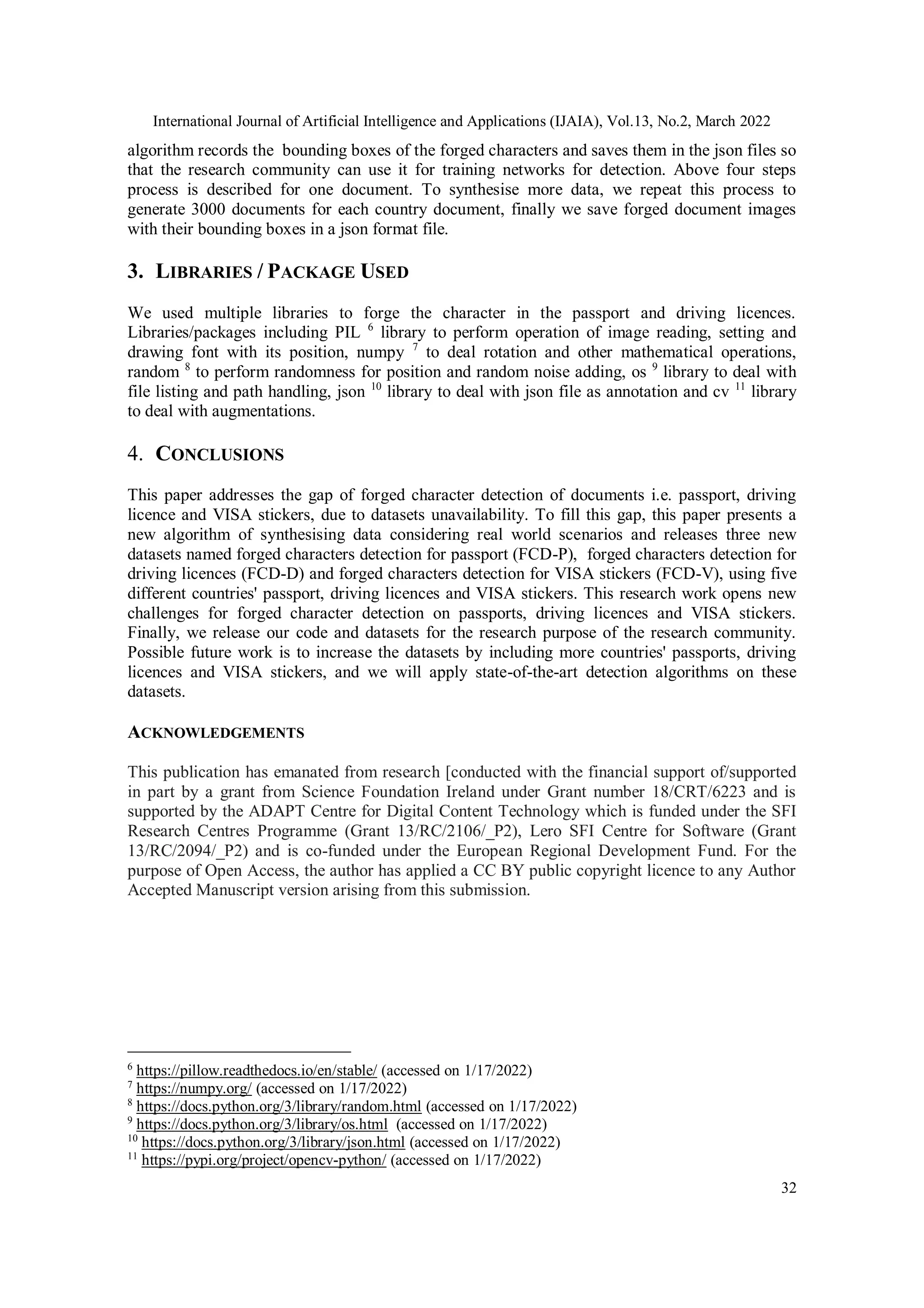 FORGED CHARACTER DETECTION DATASETS: PASSPORTS, DRIVING LICENCES AND VISA STICKERS | PDF ...