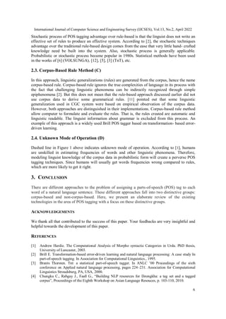 A REVIEW ON PARTS-OF-SPEECH TECHNOLOGIES | PDF