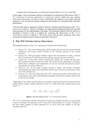 FUZZY ASSESSMENT OF THE “5 E’S” INSTRUCTIONAL TREATMENT FOR TEACHING ...