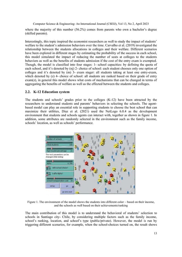 A REVIEW OF AGENT-BASED SIMULATION FOR UNIVERSITY STUDENTS ADMISSION | PDF