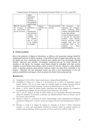 A Cybersecurity and Digital Risk Assessment: A Family Case Study | PDF