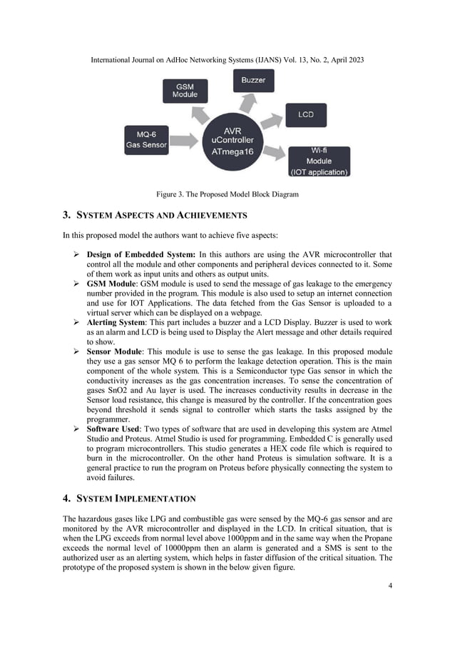Microcontroller based AVR Hazardous Gas Detection System using IoT | PDF
