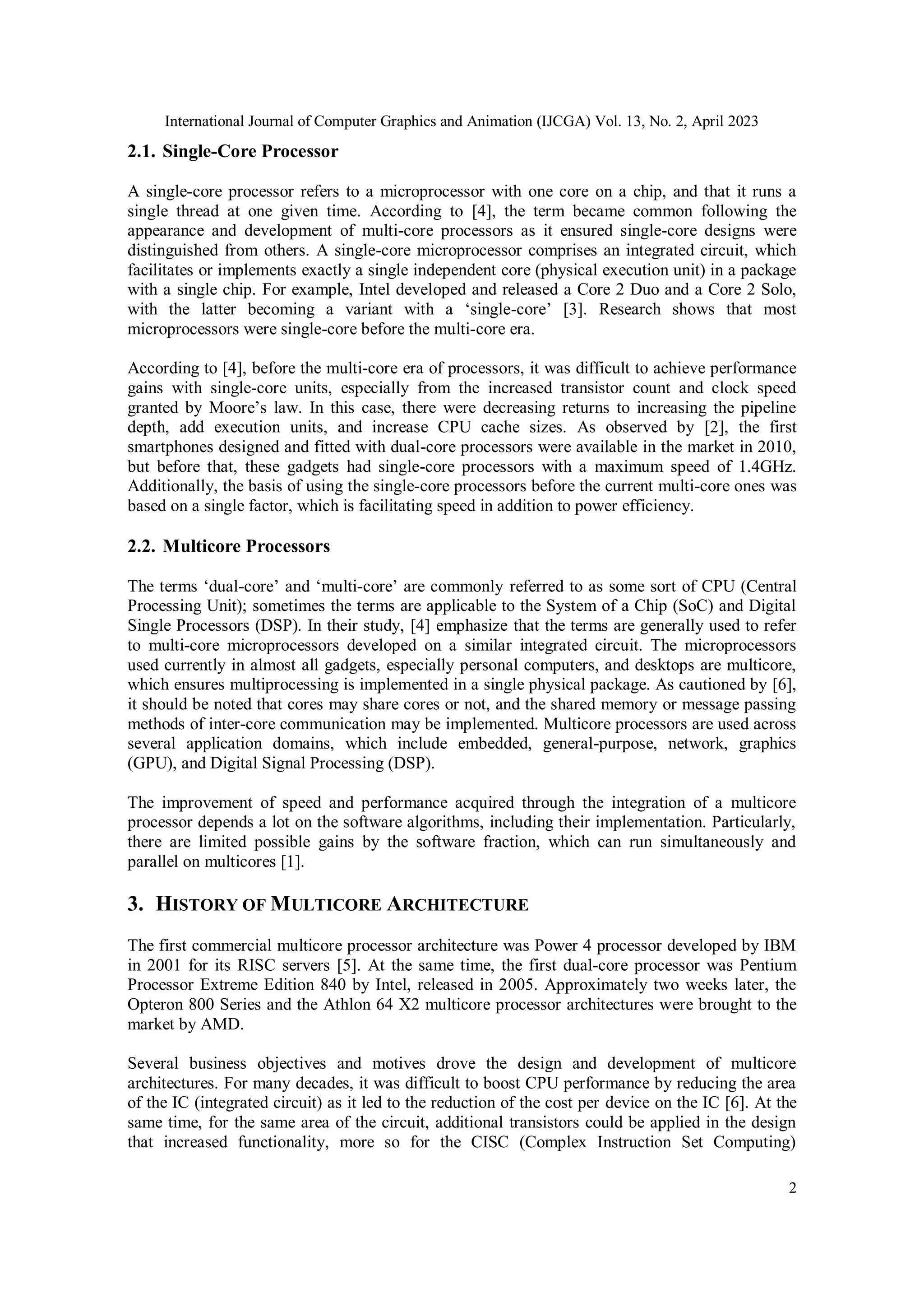 HISTORY AND FUTURE TRENDS OF MULTICORE COMPUTER ARCHITECTURE | PDF
