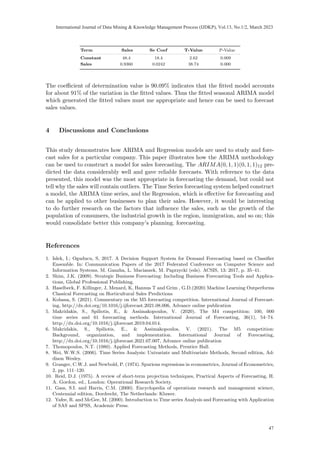 Demand Forecasting of a Perishable Dairy Drink: An ARIMA Approach | PDF