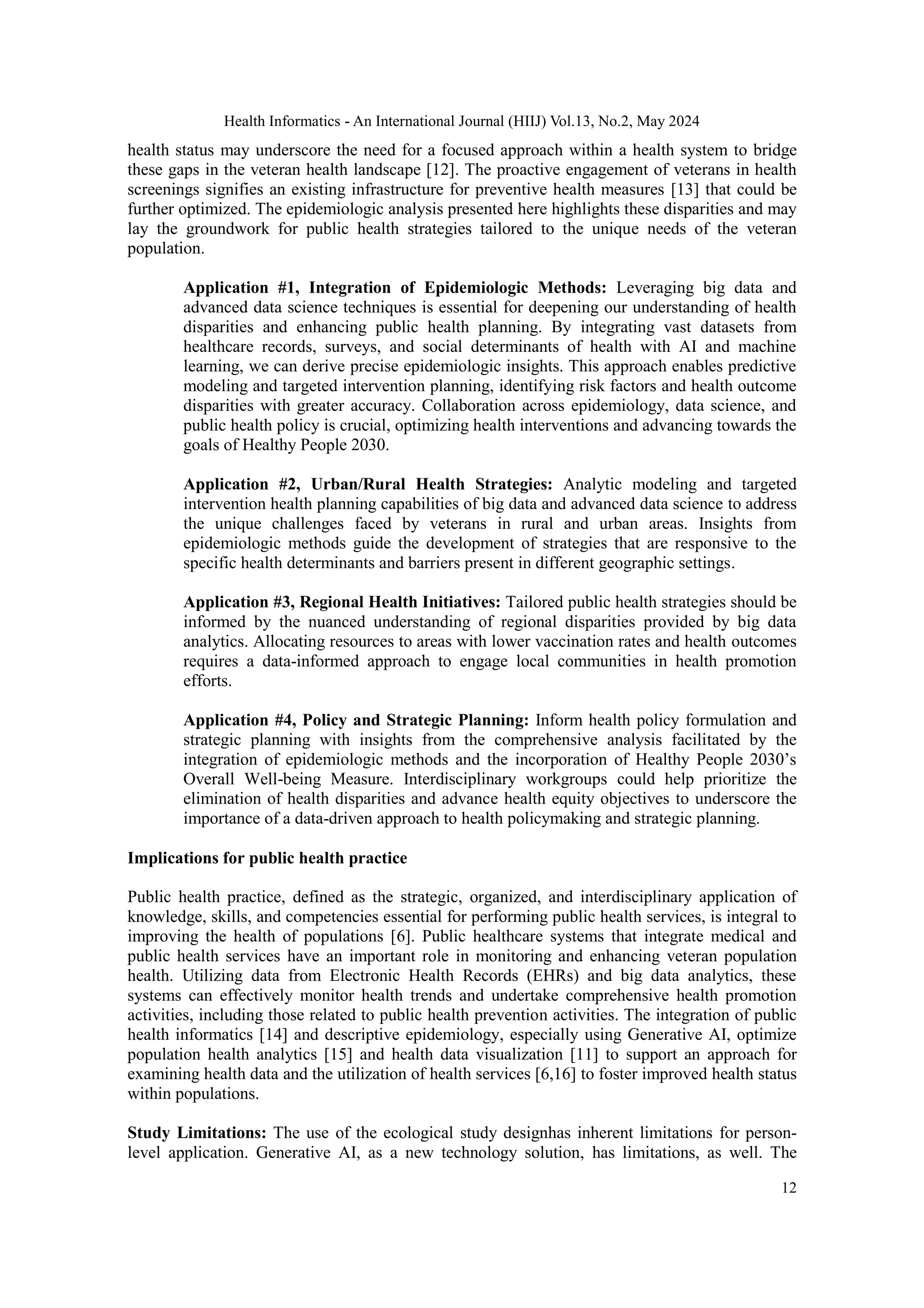 Health Disparities: Differences in Veteran and Non-Veteran Populations ...
