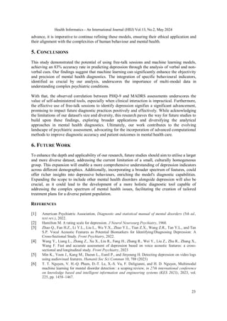 A PRACTICAL APPROACH TO PREDICTING DEPRESSION: VERBAL AND NON-VERBAL ...