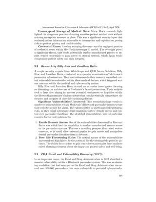 Exploring Vulnerabilities and Attack Vectors Targeting Pacemaker ...