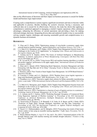 OPTIMISATION OF LOGISTIC OPERATIONS USING AI | PDF