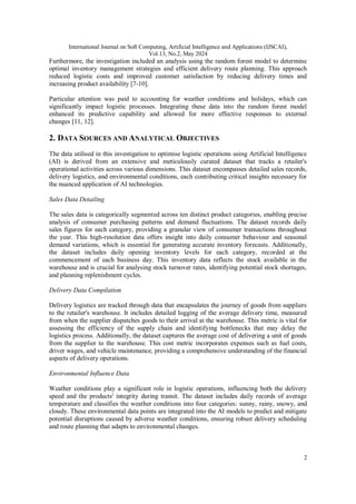 OPTIMISATION OF LOGISTIC OPERATIONS USING AI | PDF