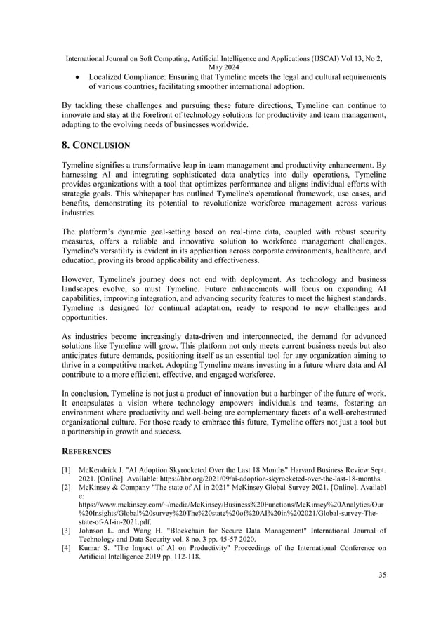 HARNESSING ARTIFICIAL INTELLIGENCE AND BLOCKCHAIN TECHNOLOGY TO ENHANCE TEAM PRODUCTIVITY | PDF