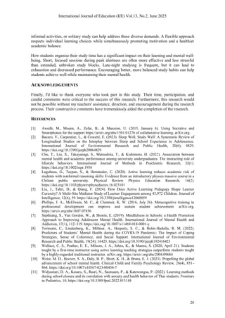 THE IMPACT OF ACTIVE LEARNING PERIODS VERSUS PROLONGED STUDY SESSIONS ON MENTAL HEALTH AND DEEP ...