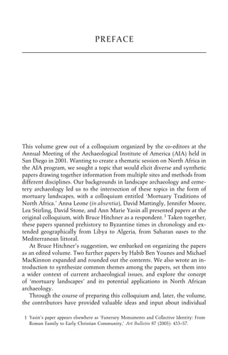 Mortuary Landscapes Of North Africa David L Stone Lea Stirling | PDF