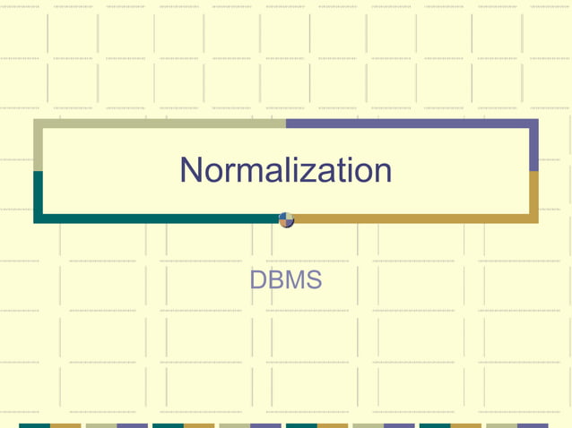 Normalization DBMS.ppt