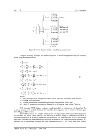 Line and Grid Impedance Impact on the Performances of a Parallel ...