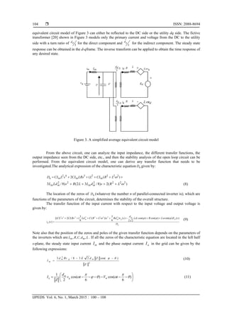 Line and Grid Impedance Impact on the Performances of a Parallel ...