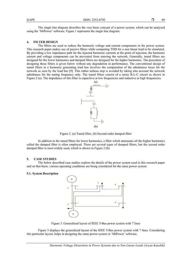 Harmonic Voltage Distortions in Power Systems Due to Non Linear Loads | PDF