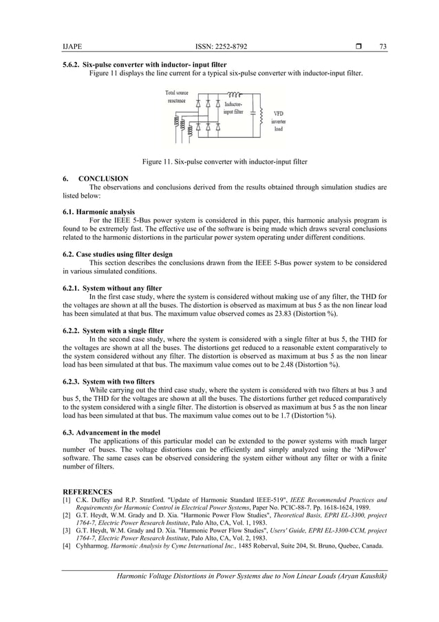 Harmonic Voltage Distortions in Power Systems Due to Non Linear Loads | PDF