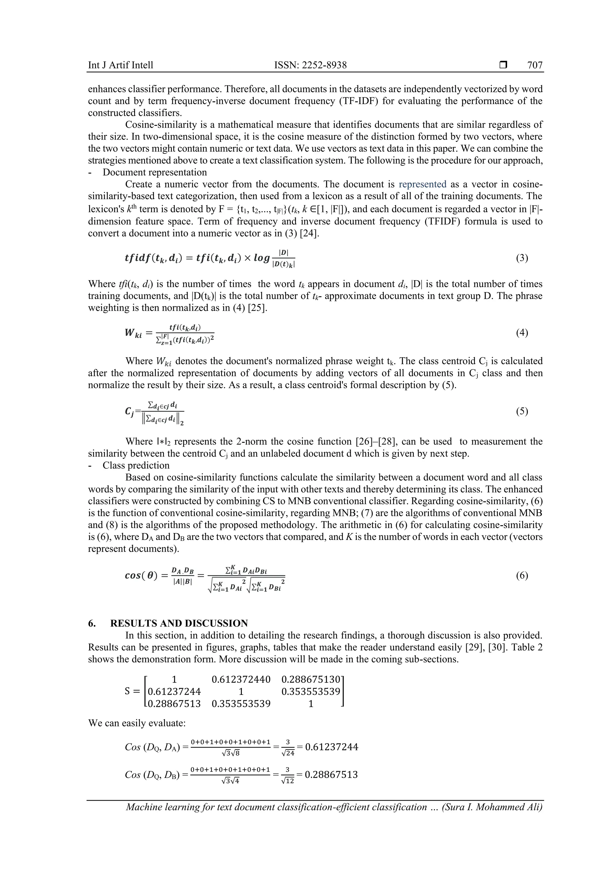 Machine learning for text document classification-efficient ... Machine learning for text document classification-efficient ...