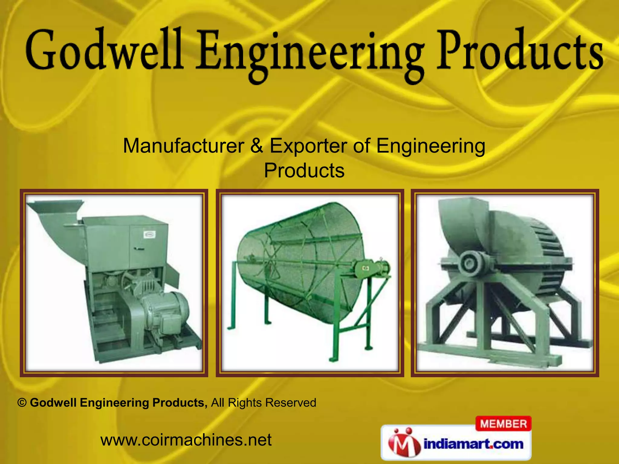 Coir Fibre Extraction Machinery by Godwell Engineering Products Coimbatore | PPSX