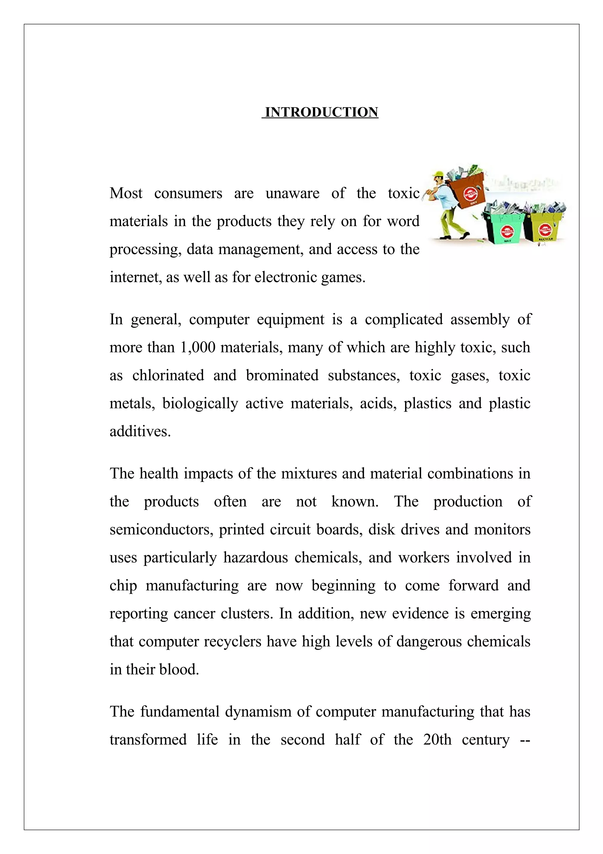 electronic-waste-seminar-report | PDF
