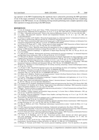 Morphology for hexagonal image processing: a comprehensive simulation analysis | PDF