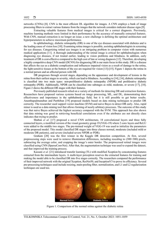 ResNet-n/DR: Automated diagnosis of diabetic retinopathy using a residual neural network | PDF ...