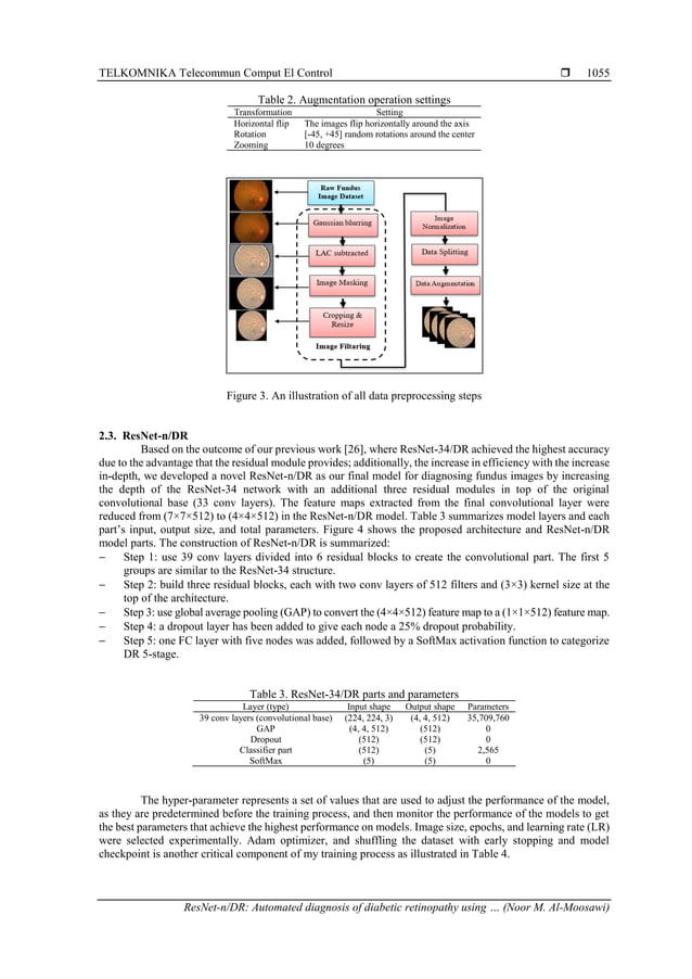 ResNet-n/DR: Automated diagnosis of diabetic retinopathy using a ...