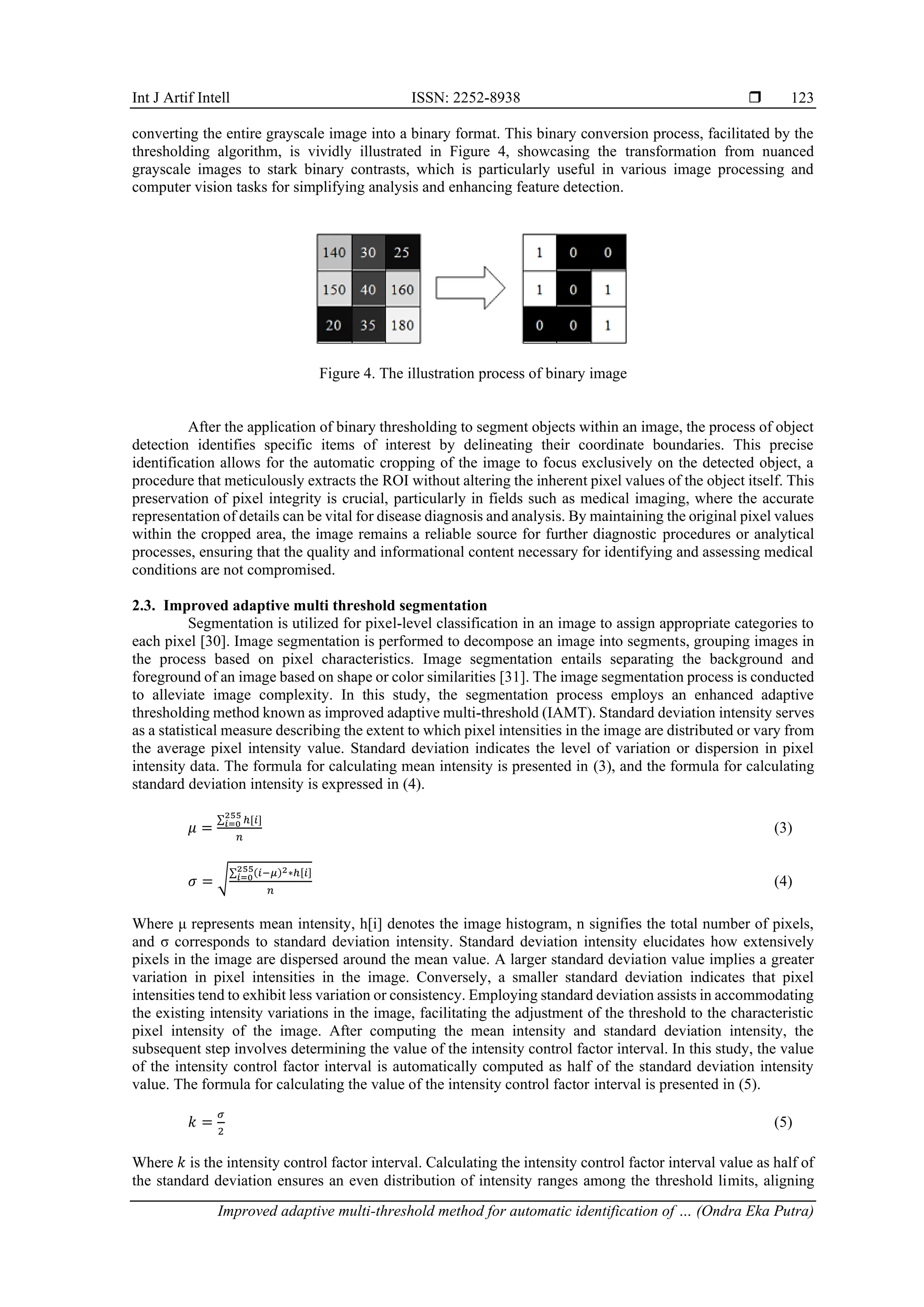 Improved adaptive multi-threshold method for automatic identification of rhinosinusitis in ...