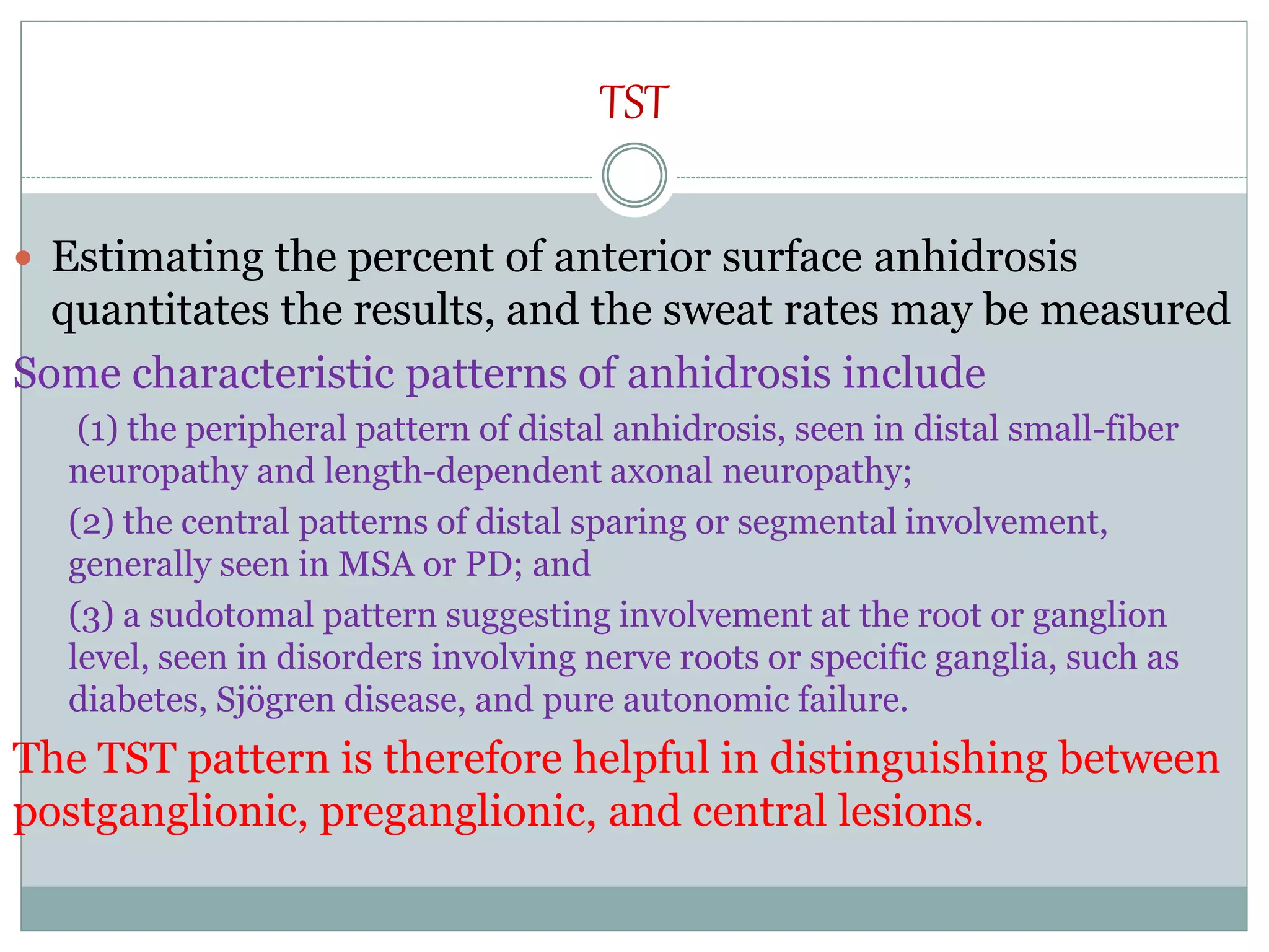 autonomic dysfunction and itz bedside tests | PPTX