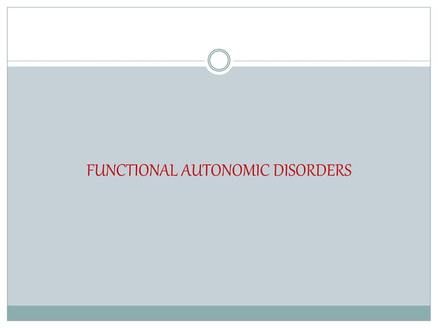 autonomic dysfunction and itz bedside tests | PPTX