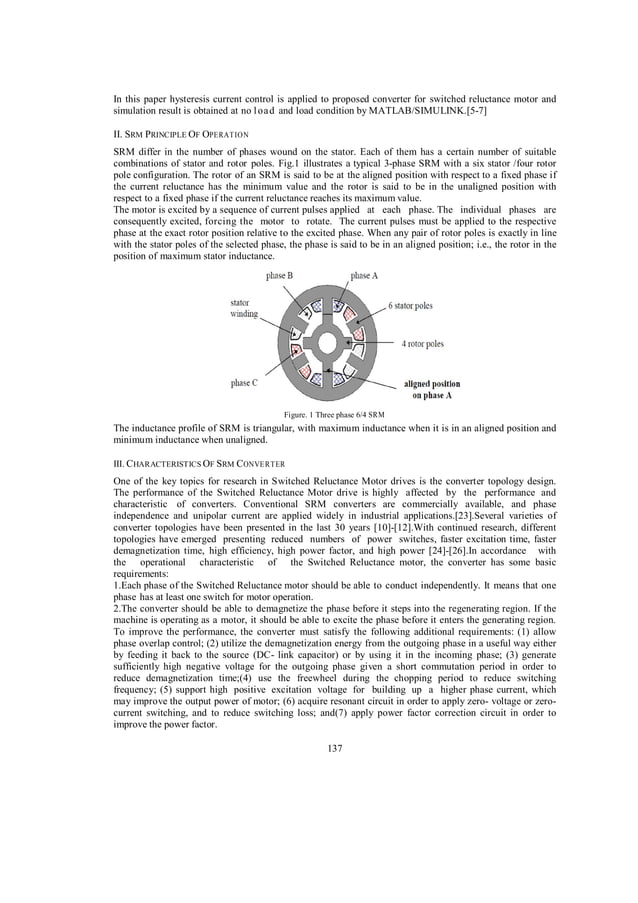 Performance Analysis of Current Controlled Three Phase Switched Reluctance Motor | PDF