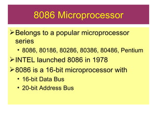 1326 Introduction To 8086 Microprocessor | PPT