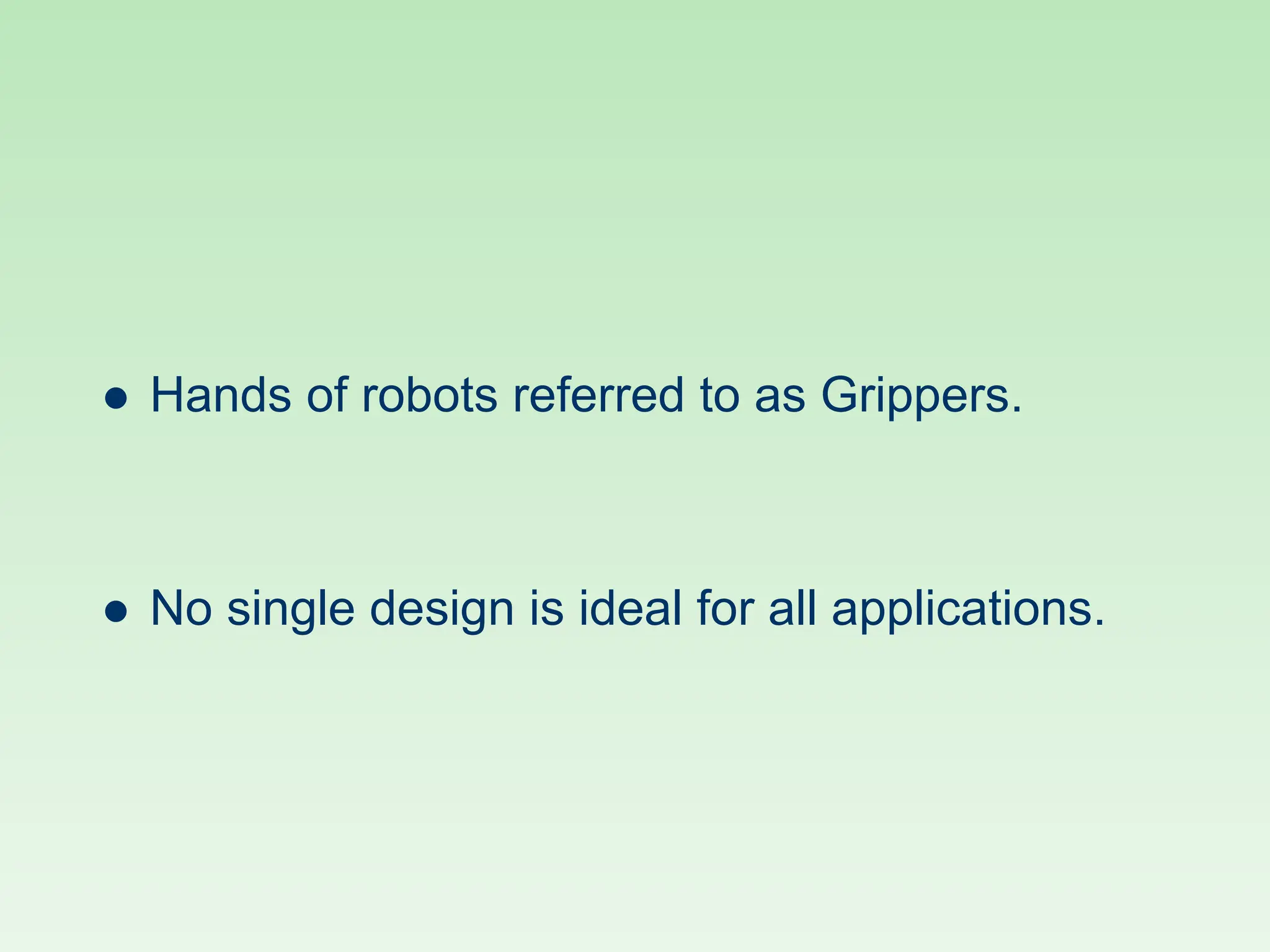 Basics of Robotics Griper and lifting mechanism | PPT