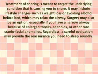 Snoring in Children Including Sleep Tests | PPTX | Ear, Nose and Throat ...