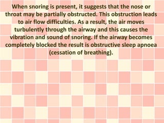 Snoring in Children Including Sleep Tests | PPTX | Ear, Nose and Throat ...