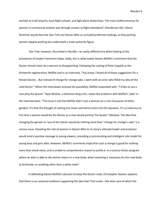 Qualitative Analysis_Feminist Methodology and Doctor Who | PDF